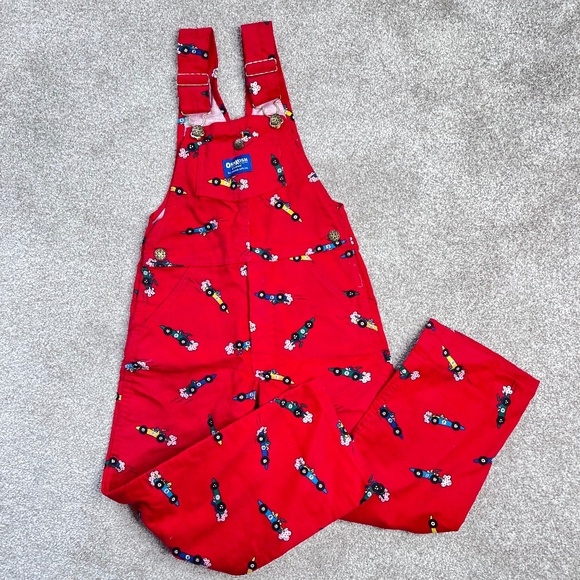 OshKosh B'gosh | Bottoms | Vintage Oshkosh Bgosh Red Corduroy Race Car ...